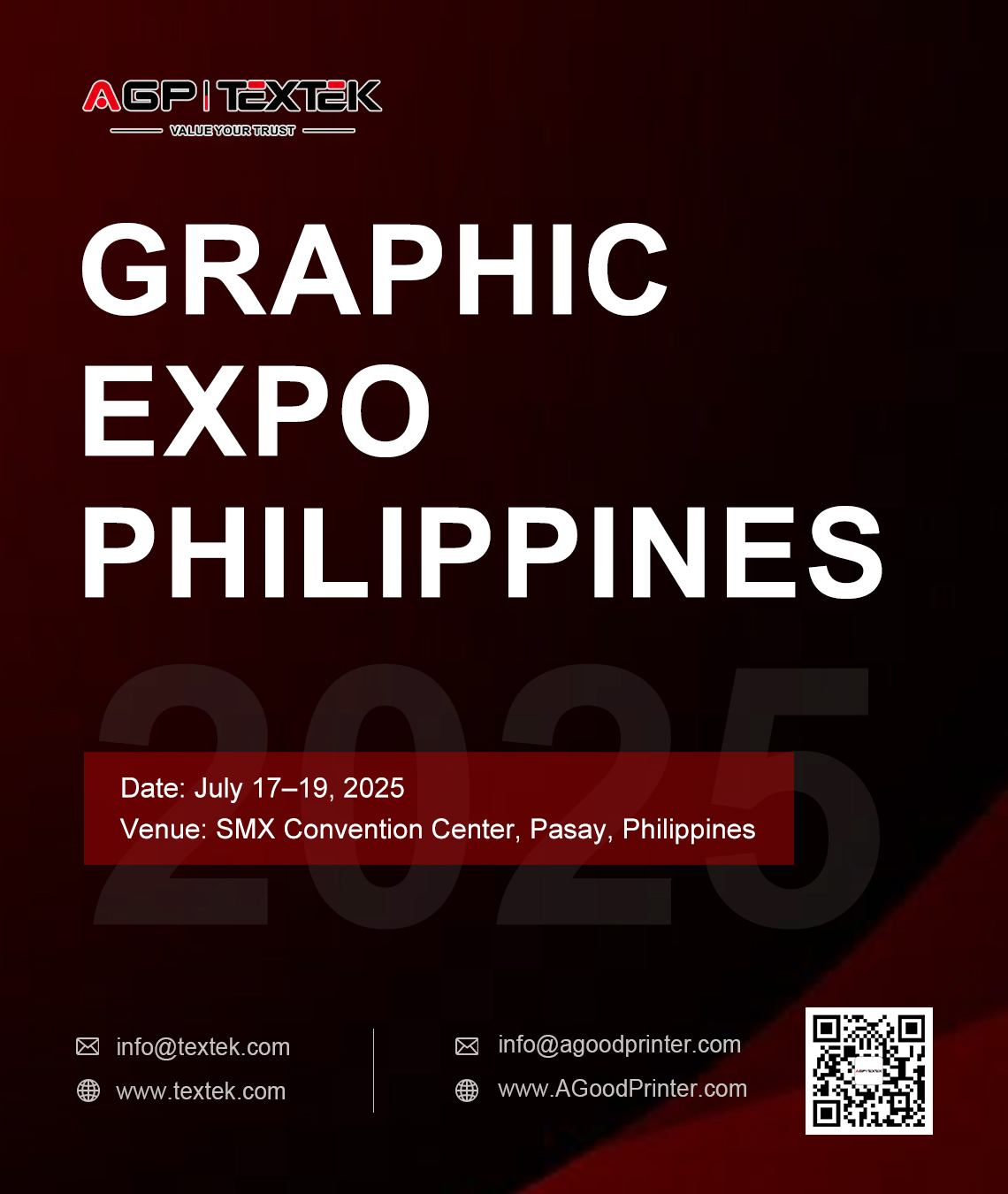 AGP Brings Advanced DTF and UV Printers to Graphic Expo 2025 in the Philippines